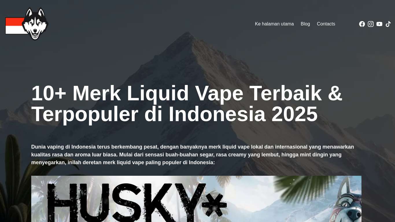 Mengenal Husky Liquid : Liquid Baru dari Rusia dengan Sensasi Rasa ES ...